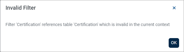 Use global filters in the Report Builder