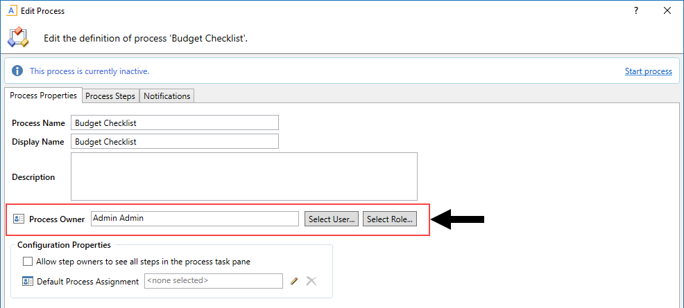 Run the Budget Process Checklist